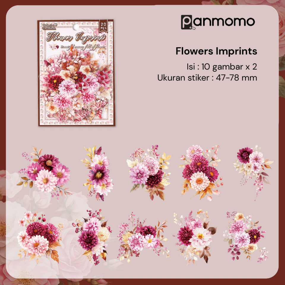 Floral Wonderland Waterproof Stickers | panmomo.com