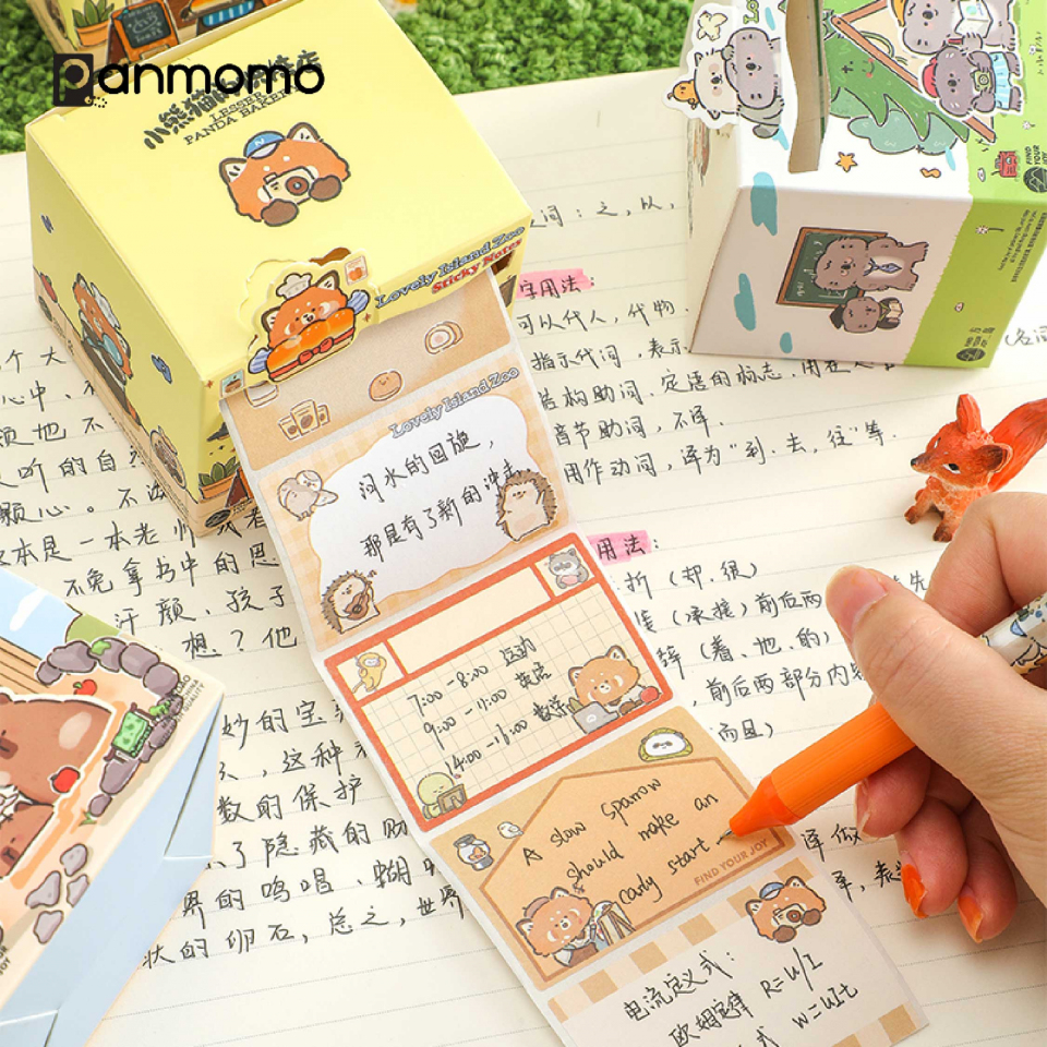 Lovely Island Pull Out Sticky Notes | panmomo.com