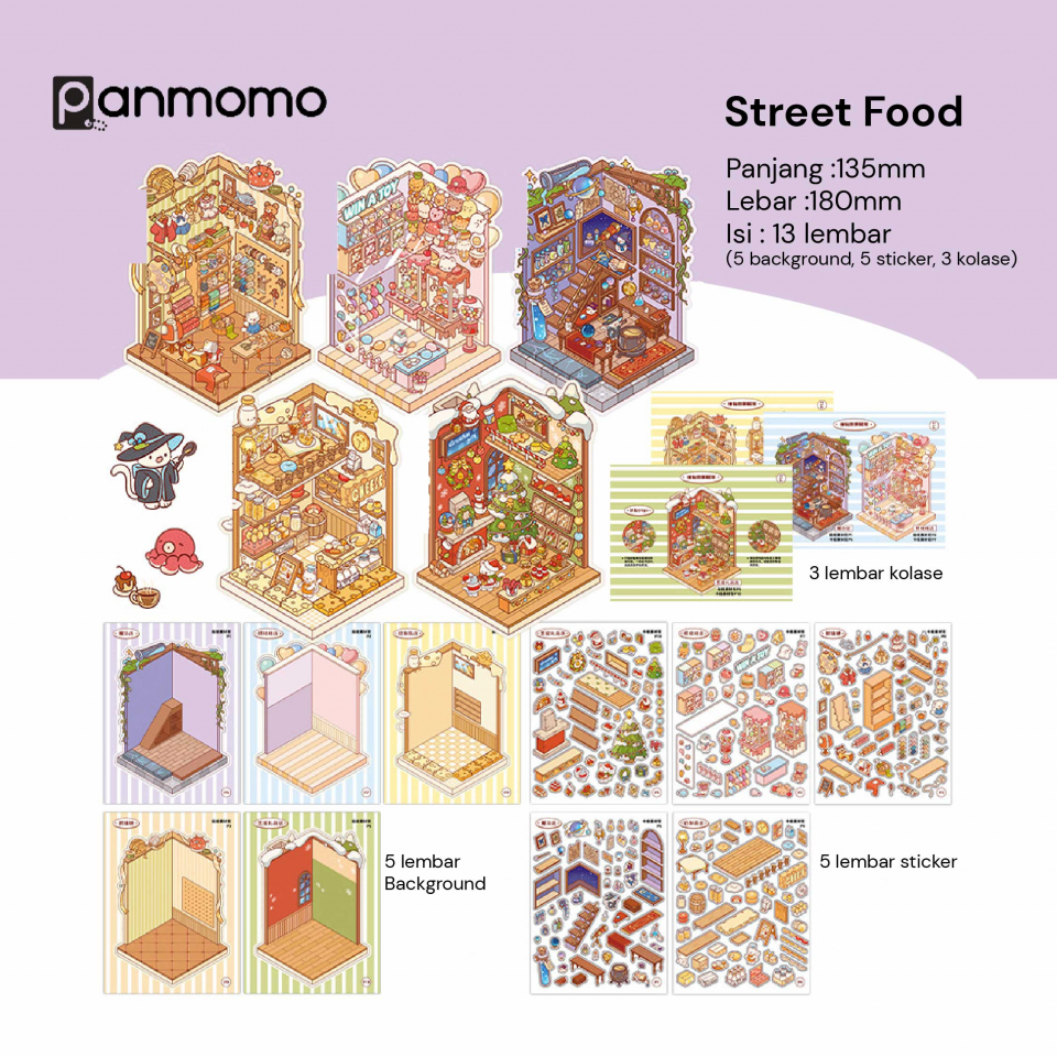 My Store DIY Sticker Book | panmomo.com