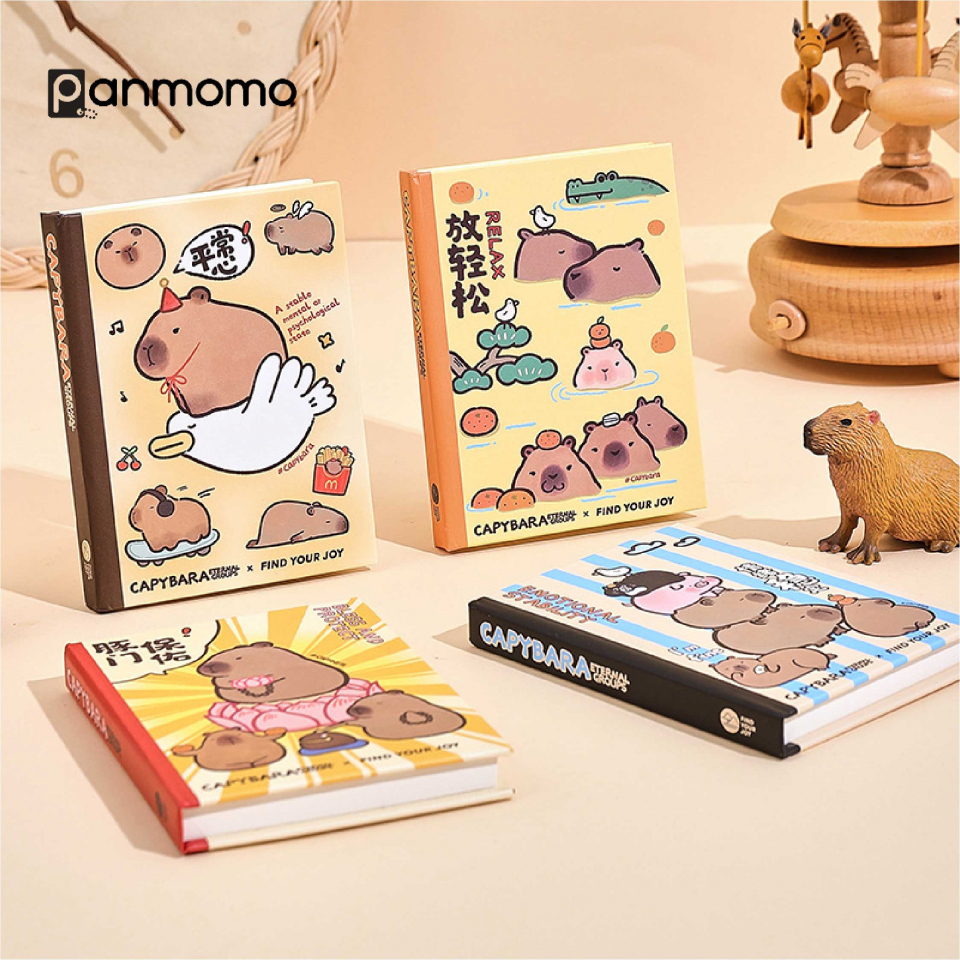 Capybara Crazy Feeling A7 Pocket Notebook | panmomo.com