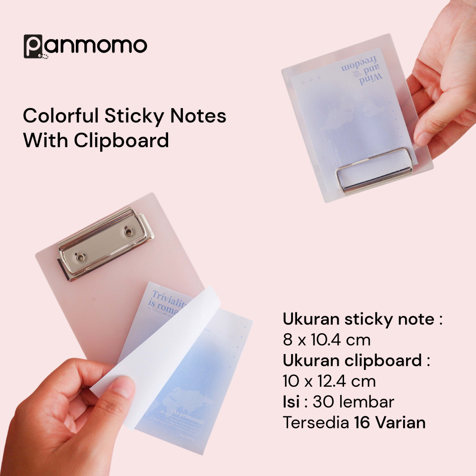 Colorful Sticky Notes With Clipboard | panmomo.com