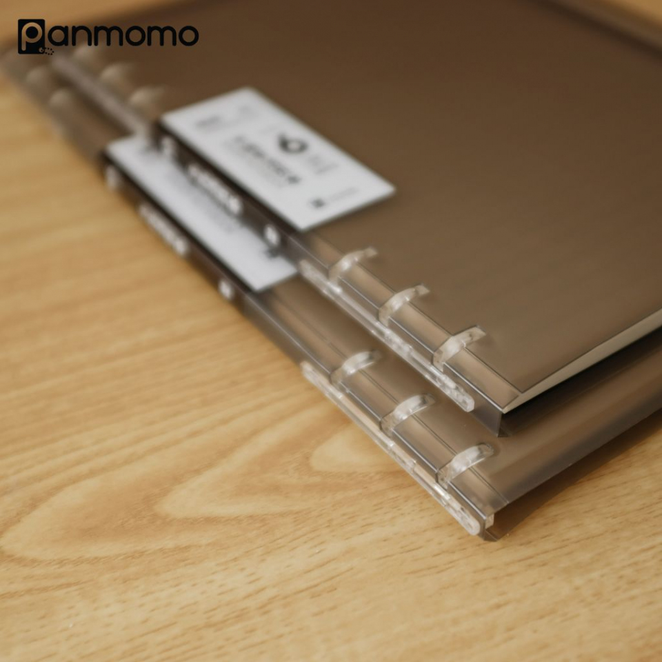 Hard Cover 6 Ring Slim File Binder | panmomo.com